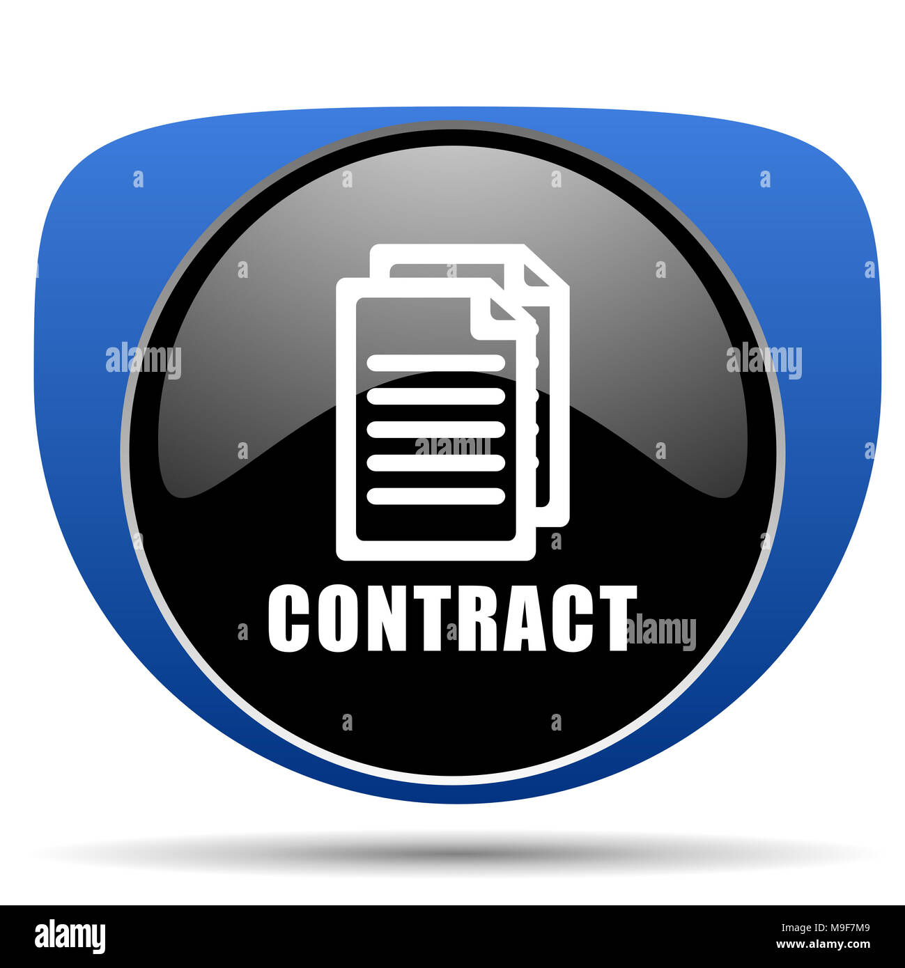 Contract web icon Stock Photo - Alamy