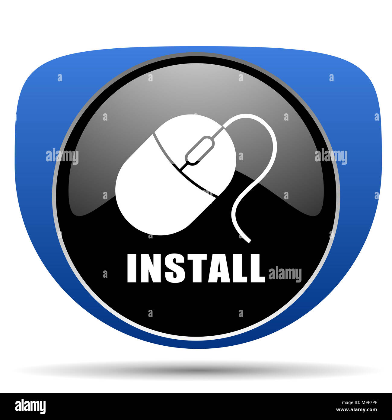 Install web icon Stock Photo - Alamy