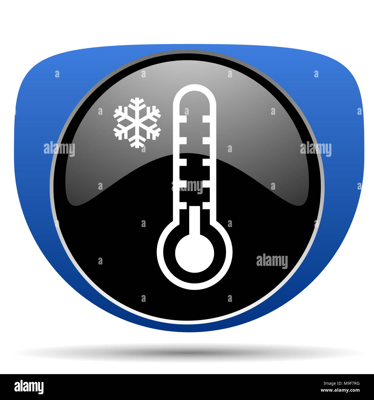 Cold thermometer web icon Stock Photo - Alamy