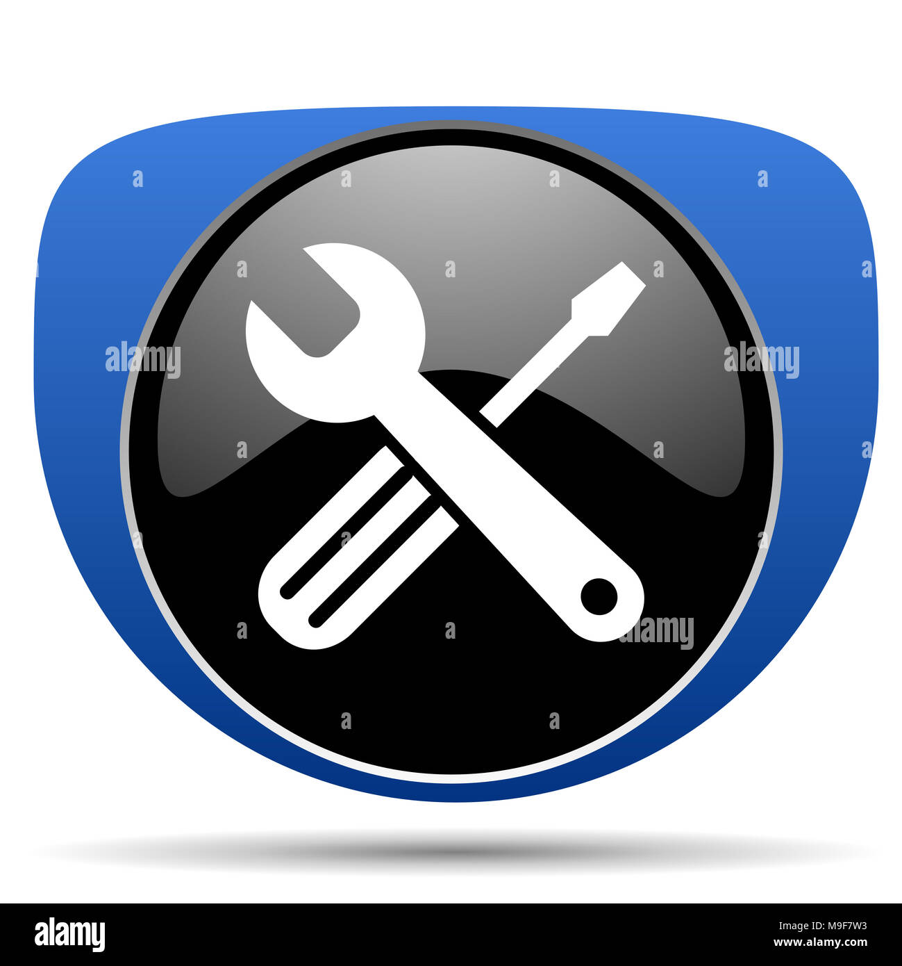 Tools logo black hi-res stock photography and images - Alamy