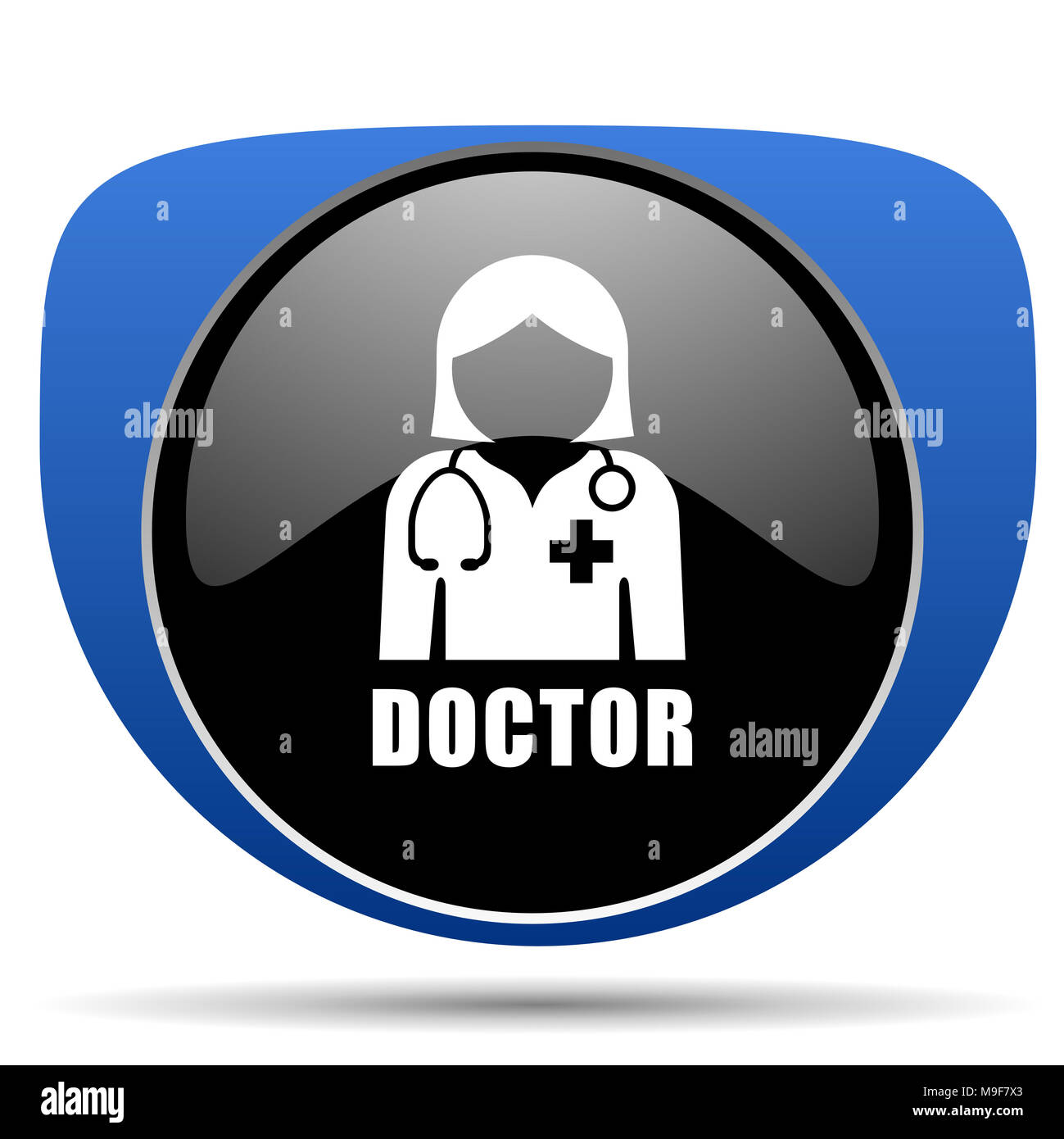 Doctor web icon Stock Photo - Alamy