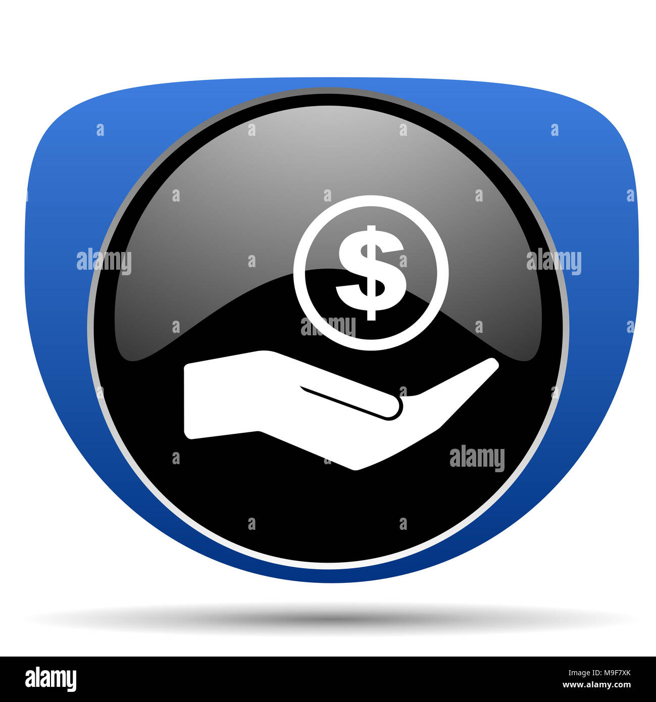 Give money icon black Cut Out Stock Images & Pictures - Alamy