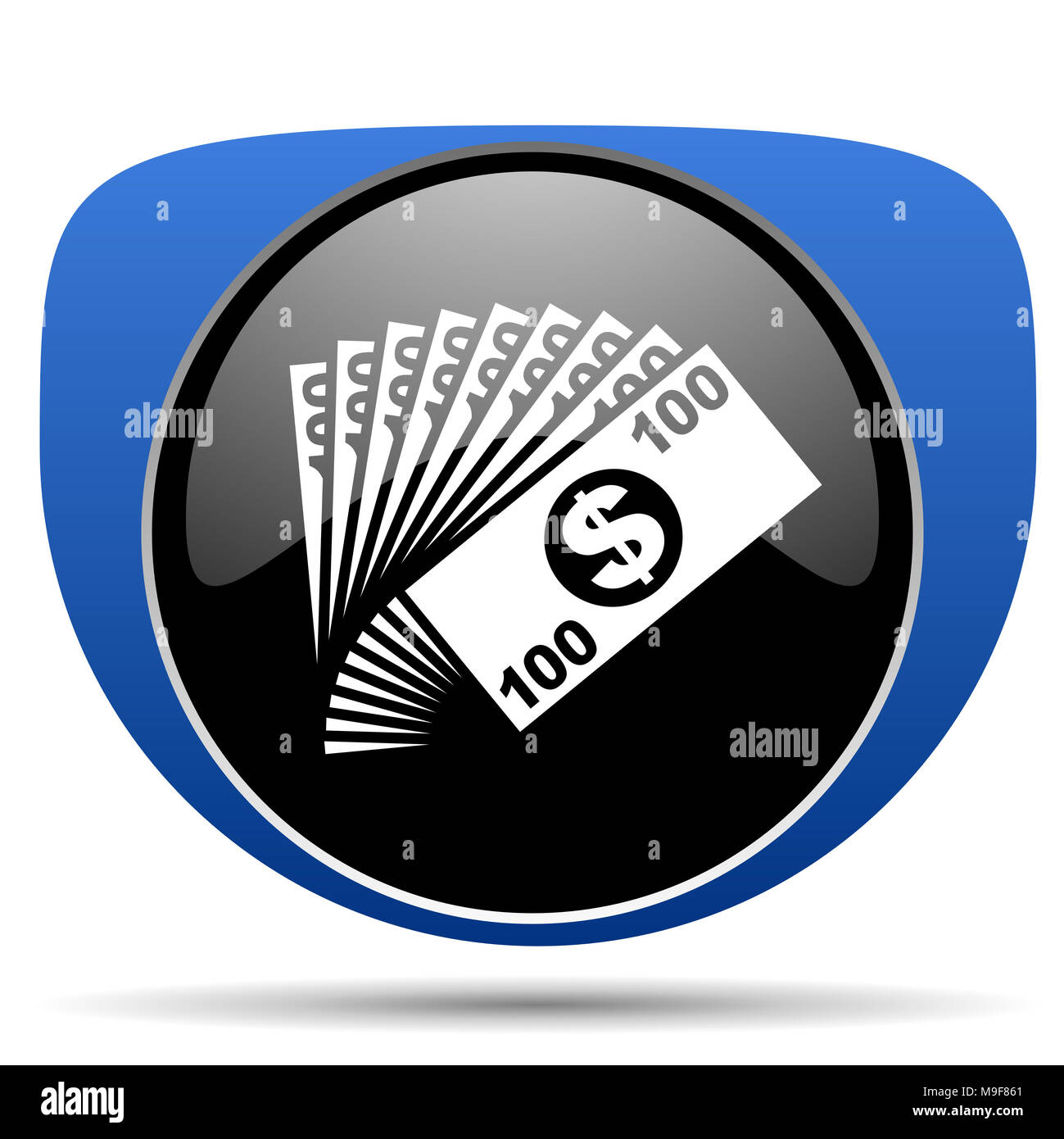 Money web icon Stock Photo - Alamy