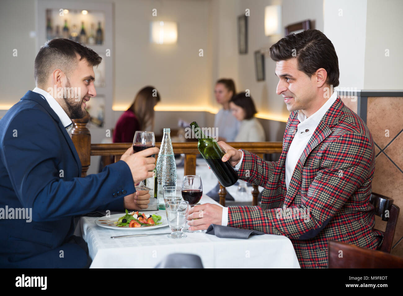 Couple At Dinner Stock Photo