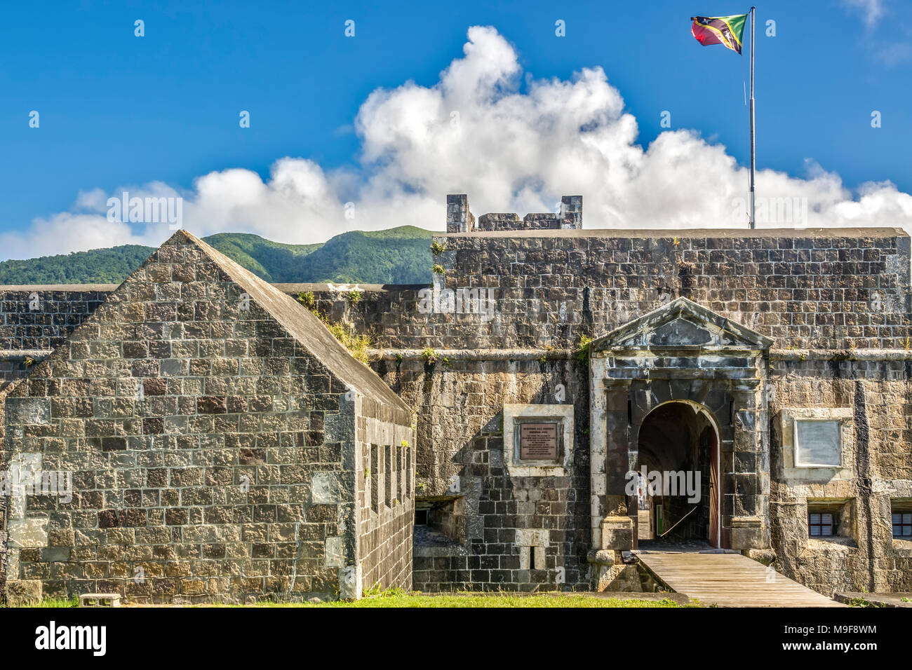 Old British Fortress At Brimstone Hill St. Kitts West Indies Stock ...