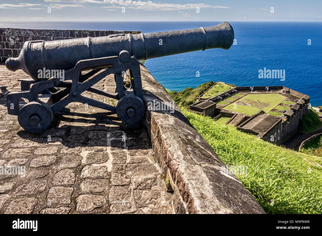 Old British Fortress At Brimstone Hill St. Kitts West Indies Stock ...