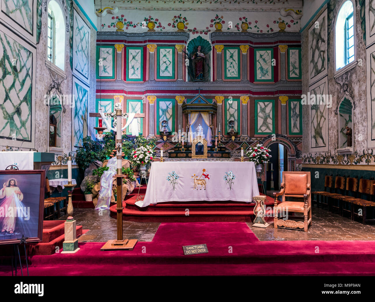 Mission Santa Ines chapel, Solvang, CA Stock Photo - Alamy