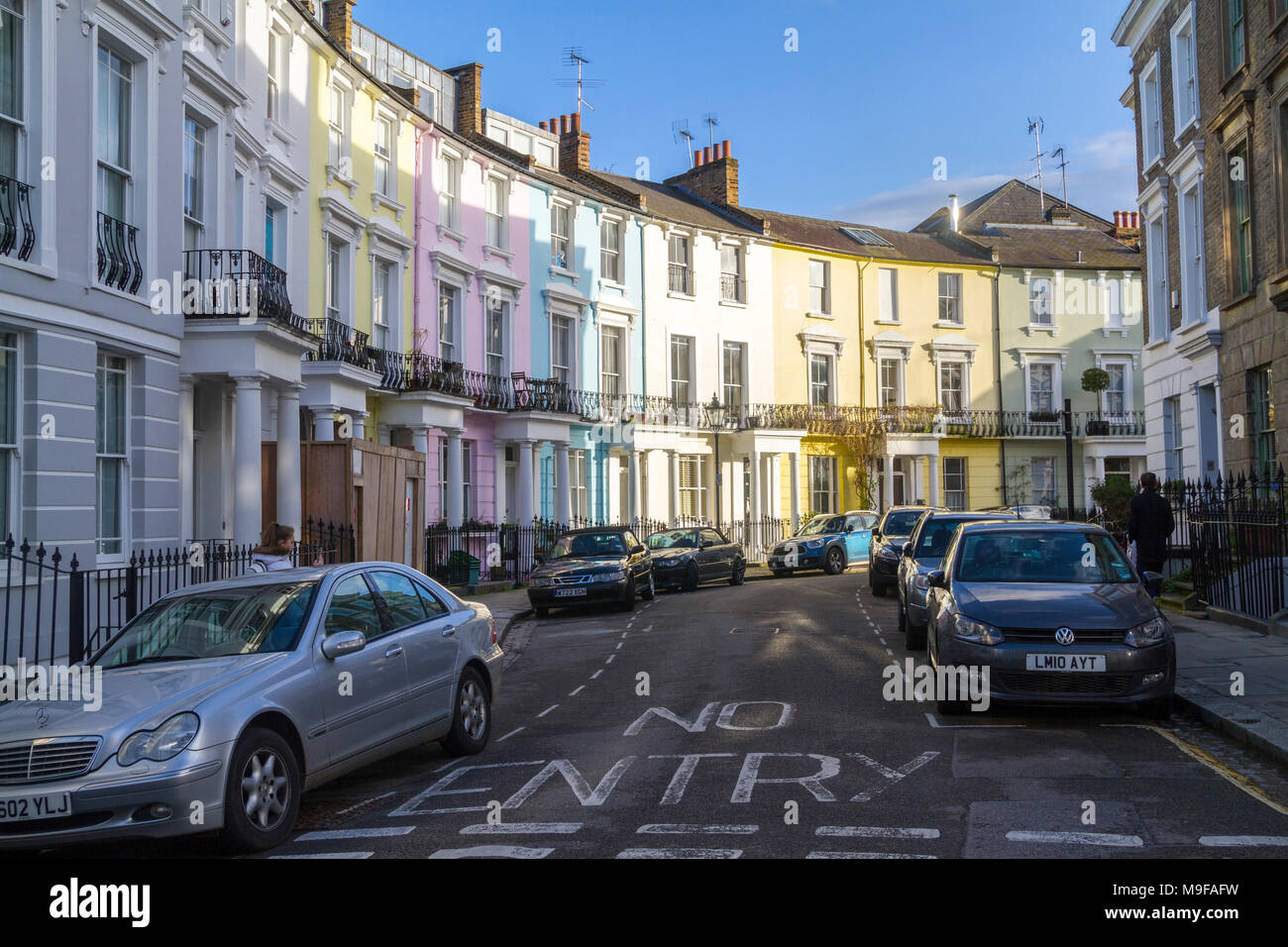 Colourful houses, Primrose Hill London Paddington Bear Film location ...