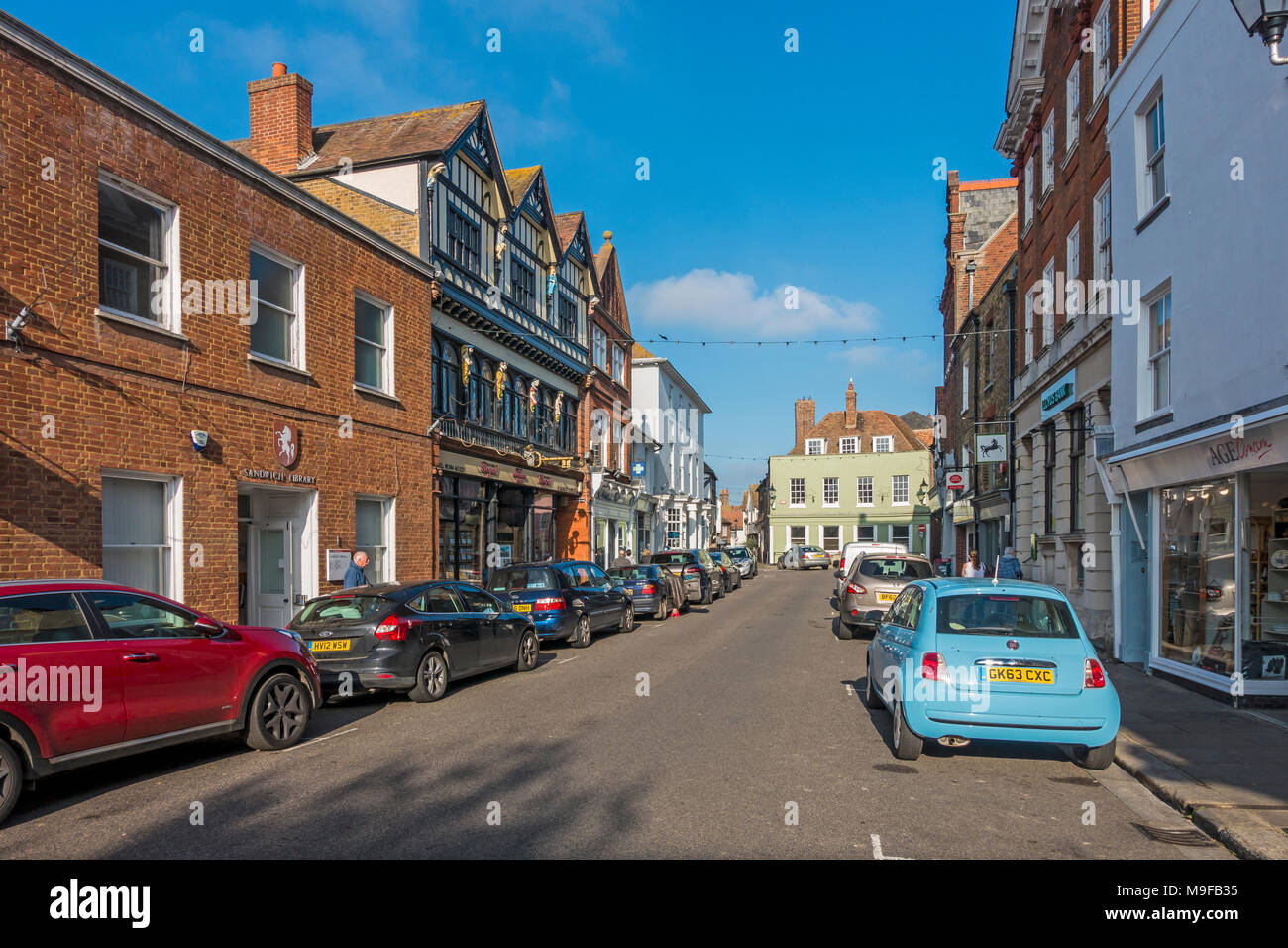 Market Street,Sandwich,Kent,England,UK,One of the Cinque Ports Stock ...