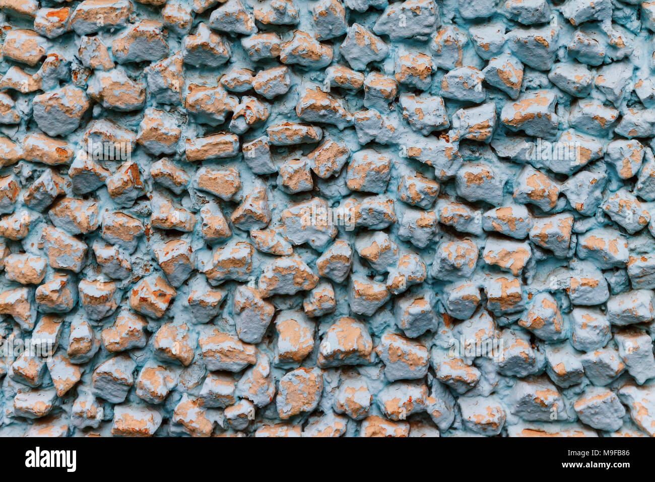 background old broken brown-yellow brick wall Stock Photo - Alamy