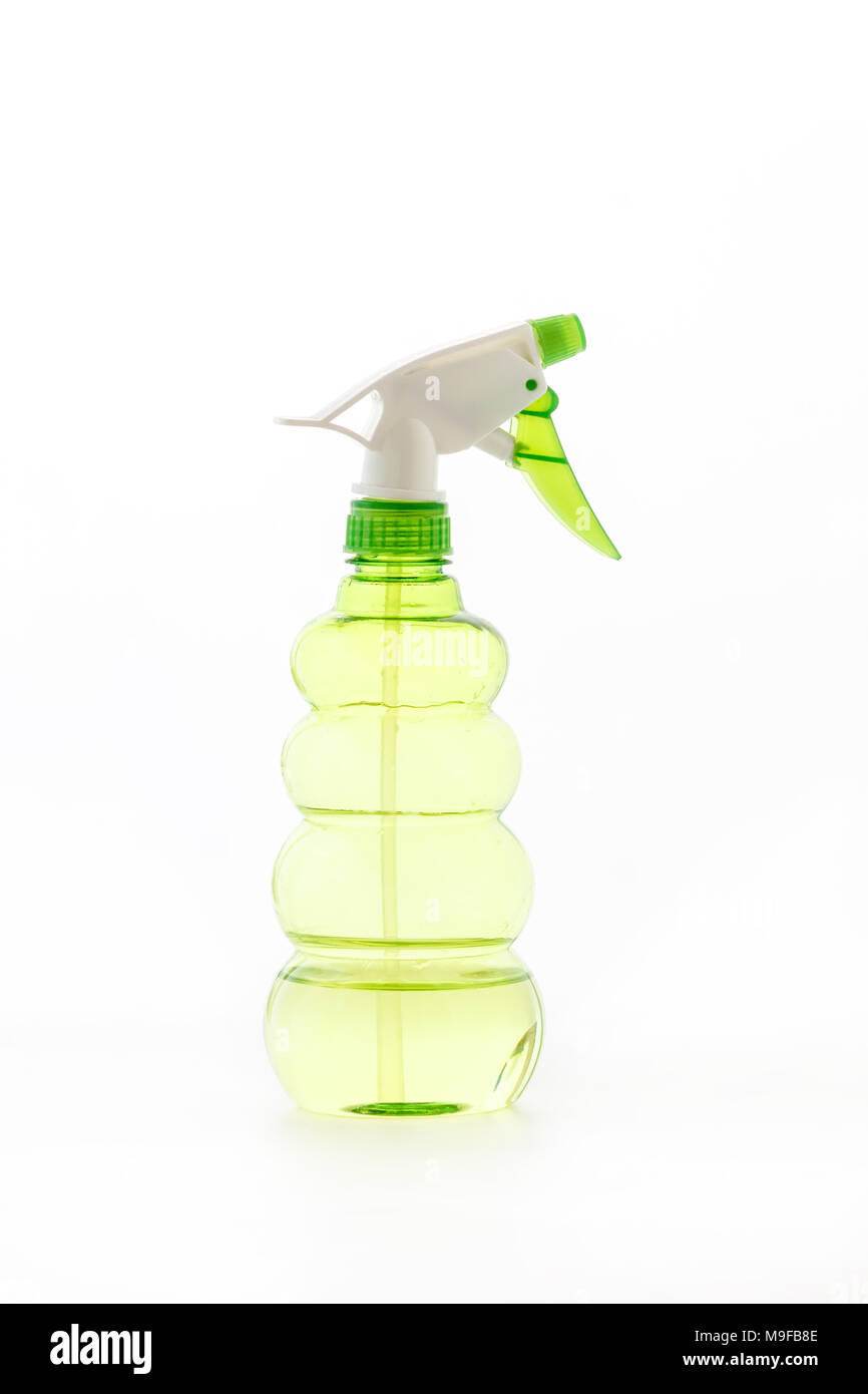 bottle of window cleaner for windows and mirrors isolated on white ...