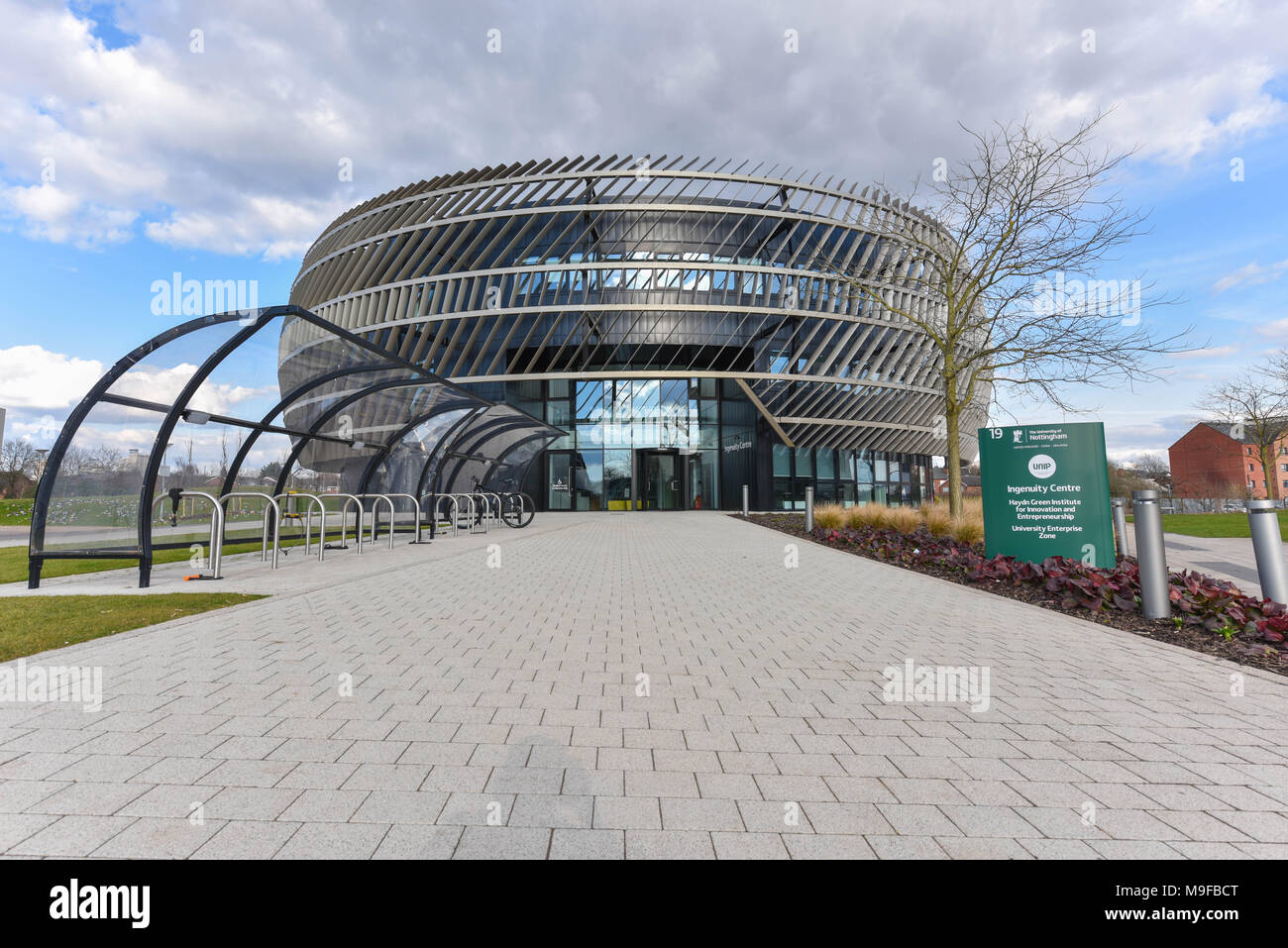 The Jubilee campus, one of the main administrative buildings of the ...
