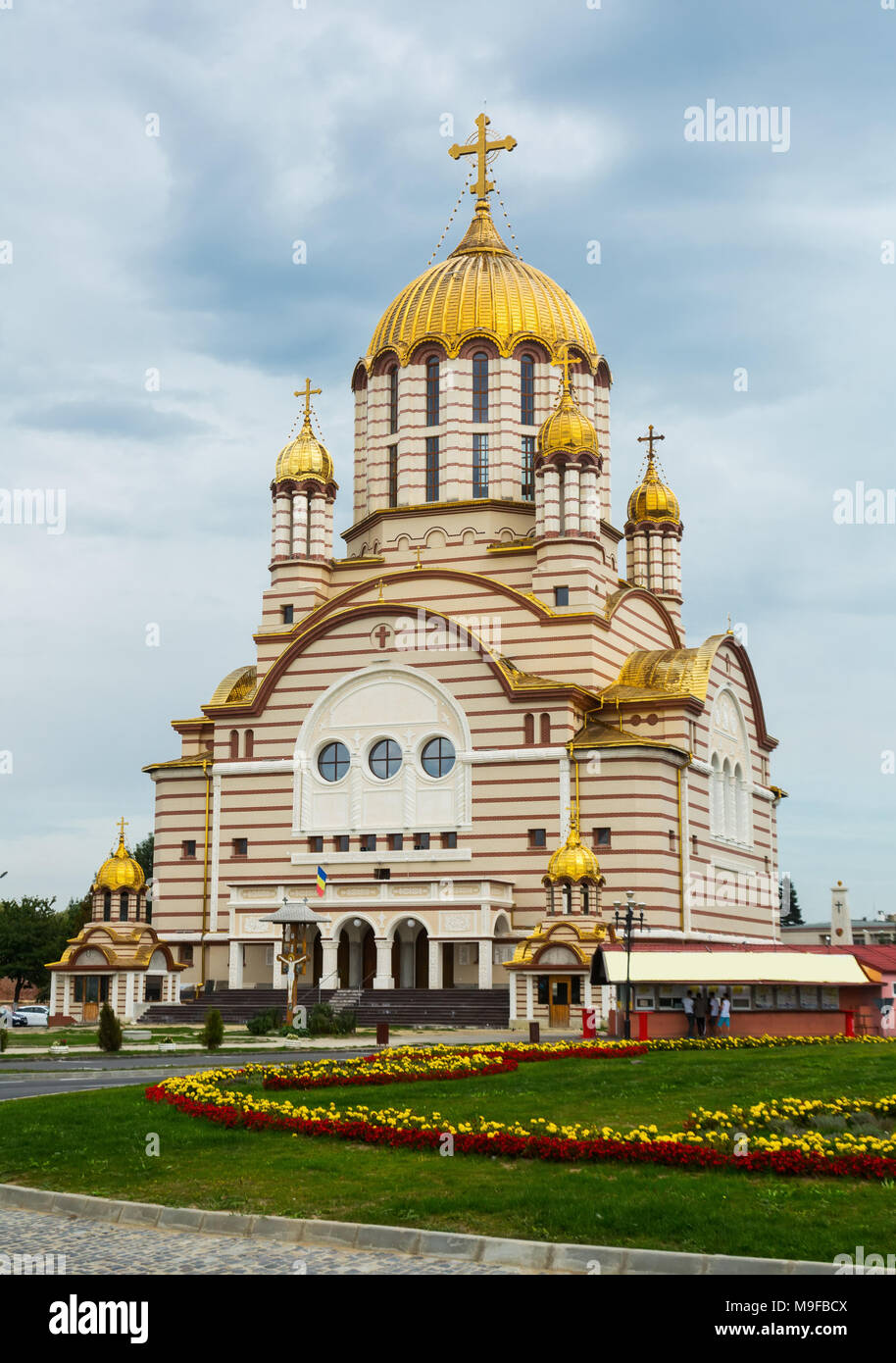 Cathedral in Fagaras is arhitectural landmark in Romania Stock Photo ...