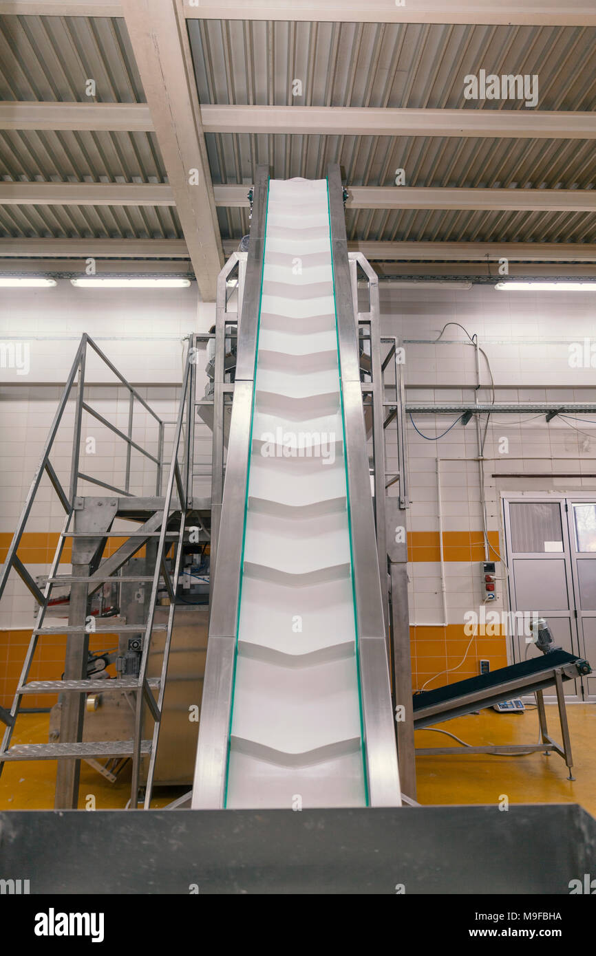 conveyor and packaging machines, food industry Stock Photo - Alamy