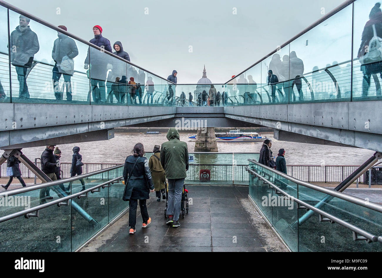 A Cold Winter Day, The Millennium Bridge, officially known as the ...