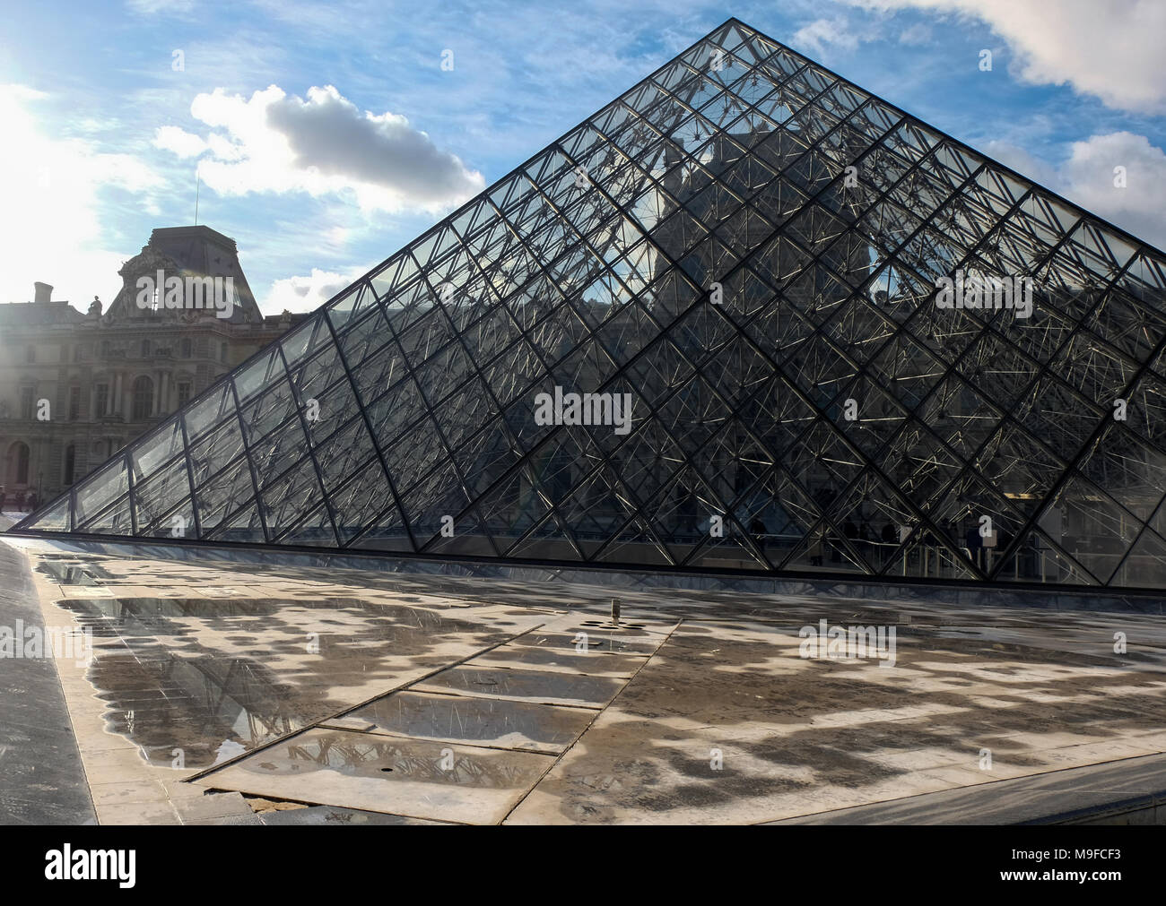 Paris, France - November 2017: The Glass Pyramid in Louvre Paris ...