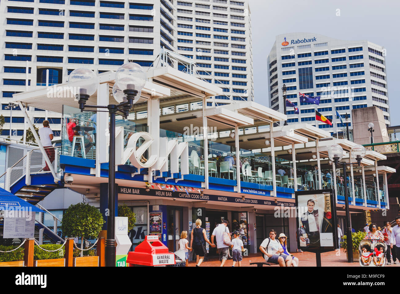 SYDNEY, AUSTRALIA - December 16th, 2013: Detail of Darling Harbour in ...