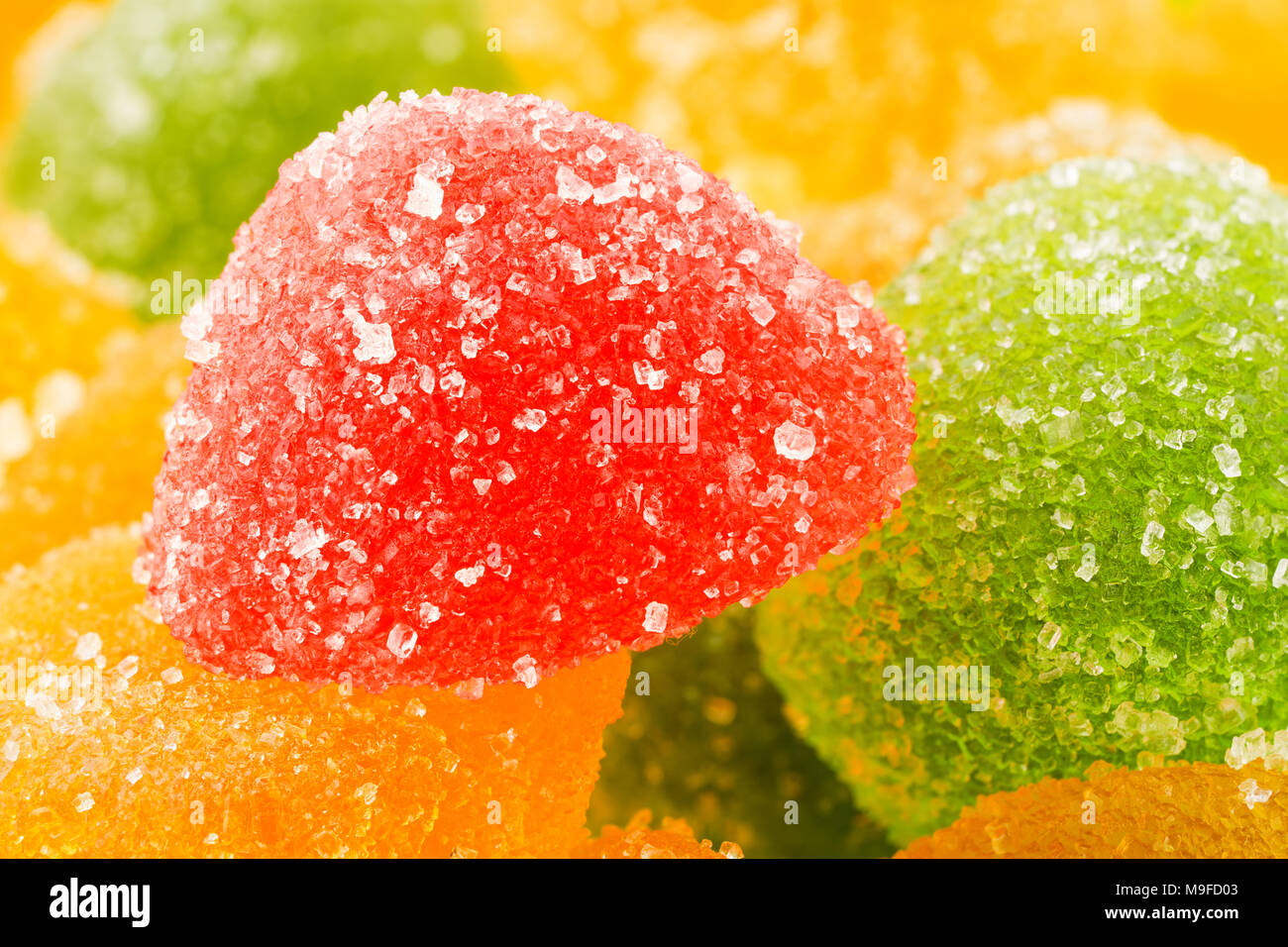 Jelly sugar candies macro Stock Photo - Alamy