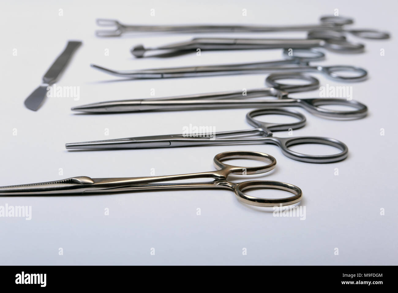 Medical and surgery instruments isolated on white background Stock ...