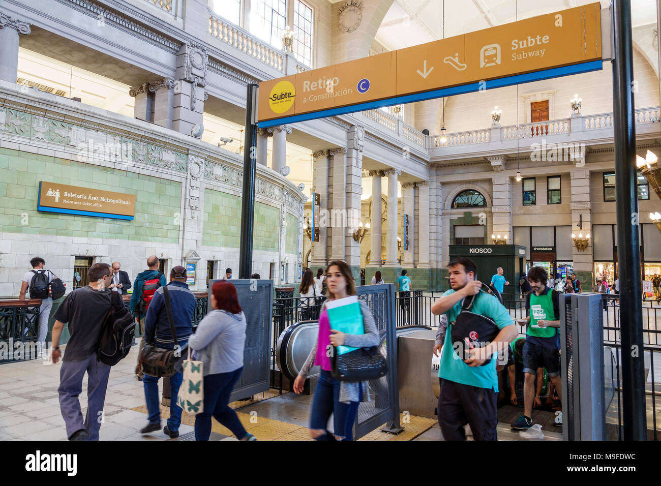 Buenos Aires Argentina,Estacion Retiro train station,interior inside ...