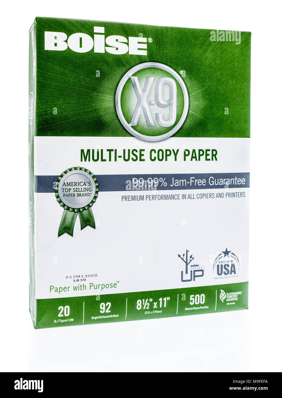 Ream paper texture Cut Out Stock Images & Pictures - Alamy