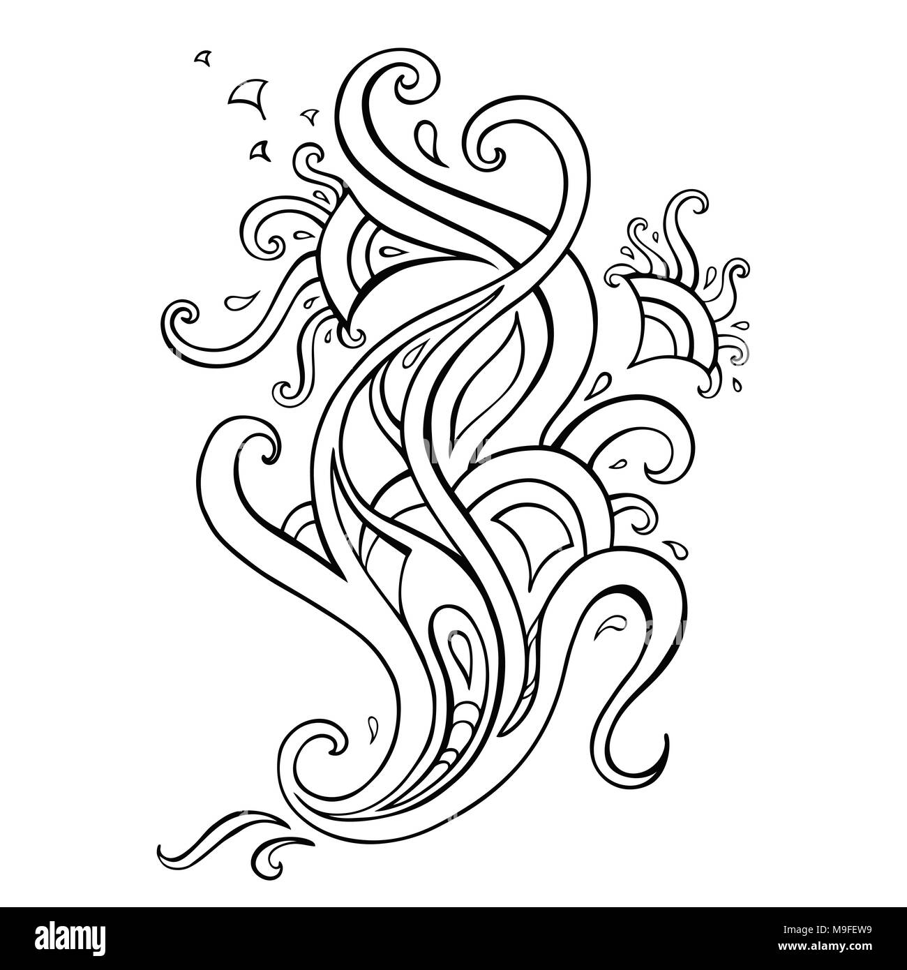 Paisley background. Hand Drawn ornament Stock Vector Image & Art - Alamy