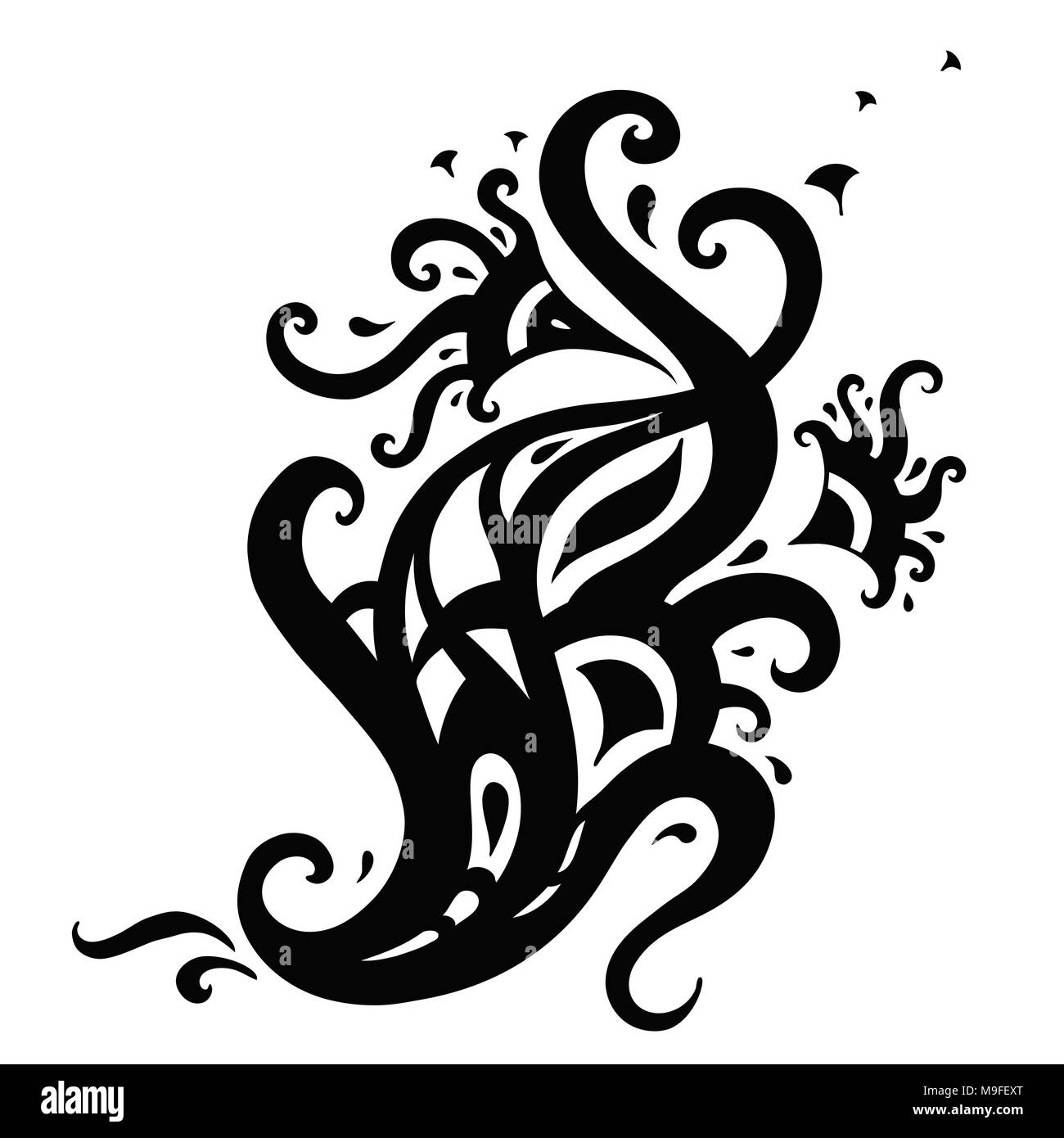 Paisley background. Hand Drawn ornament. Vector illustration Stock ...