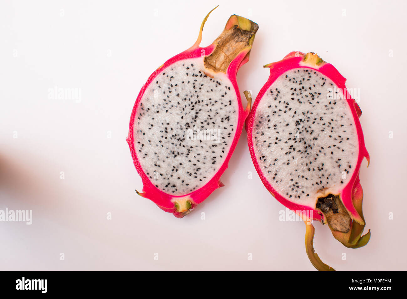 Exotic fruit. Creative layout made of , orange, papaya, dragon fruit ...