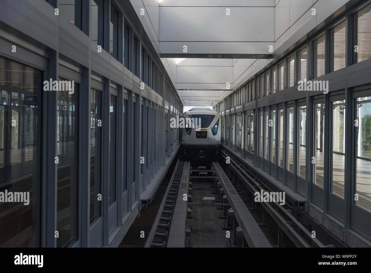 Orlando Florida International Airport Shuttle Tram Stock Photo - Alamy