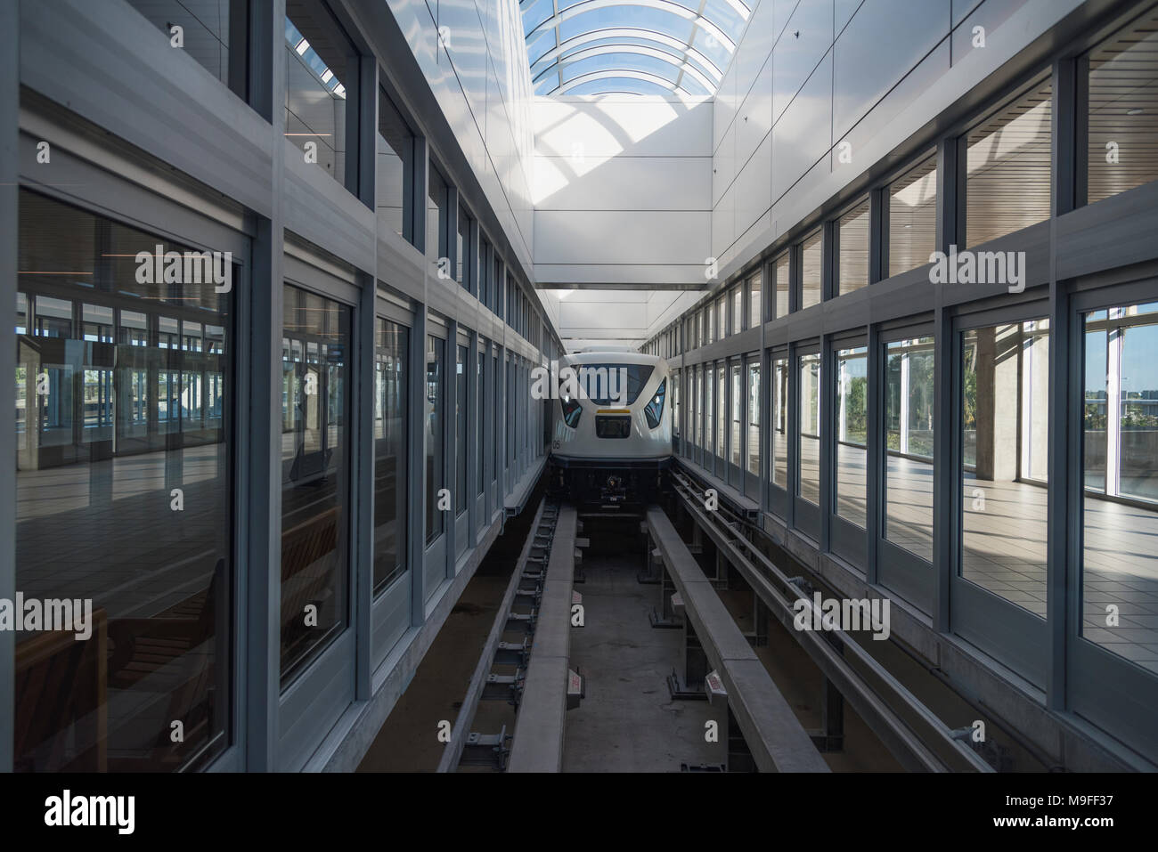 Orlando Florida International Airport Shuttle Tram Stock Photo - Alamy