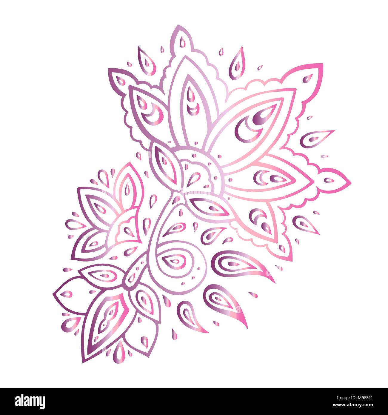 Paisley background. Hand Drawn ornament Stock Vector Image & Art - Alamy