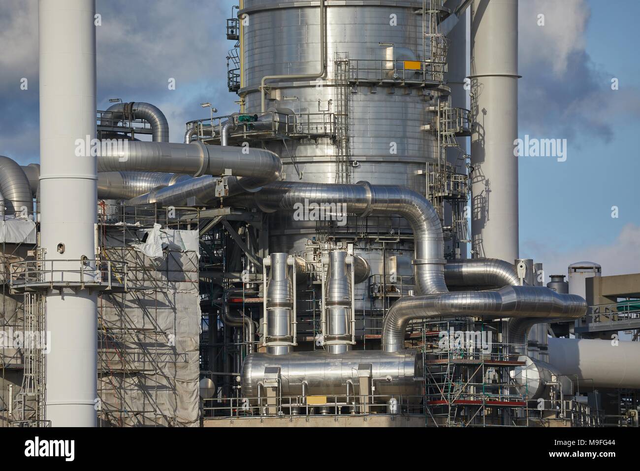 Chemical plant pipes Stock Photo - Alamy