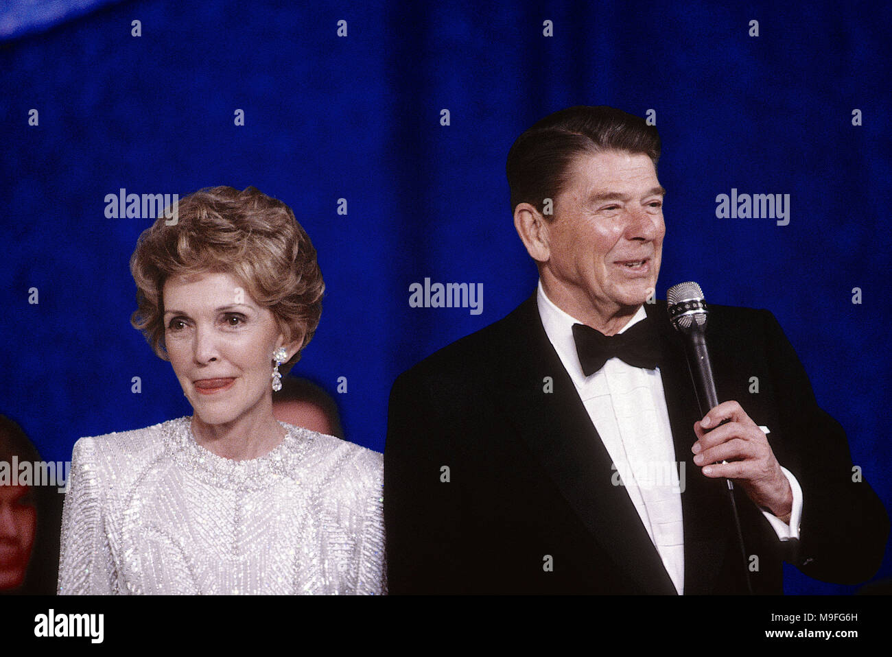 Washington, DC., USA, January 20, 1985 President Ronald Reagan and ...