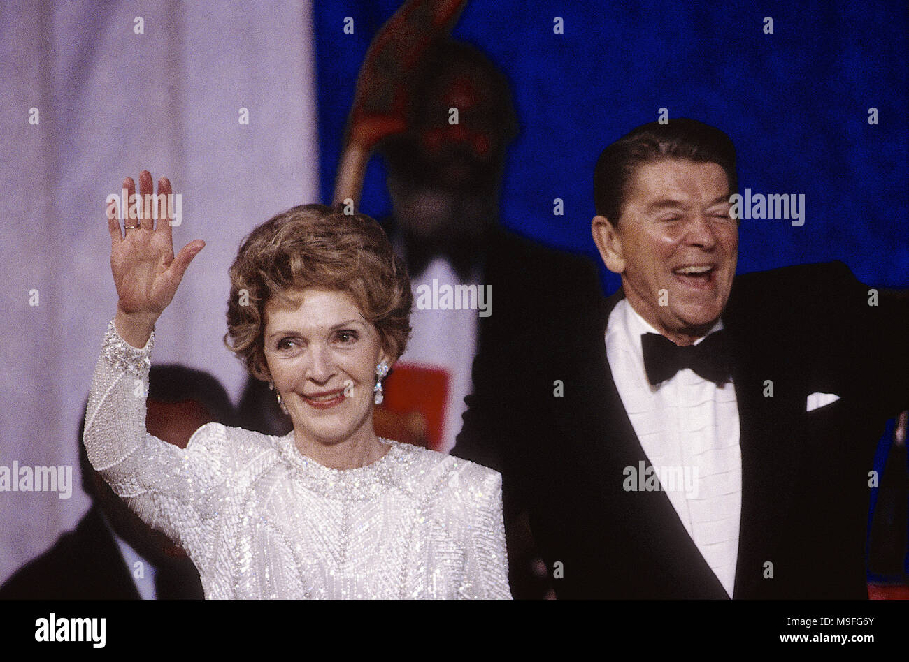 Washington, DC., USA, January 20, 1985 President Ronald Reagan and ...