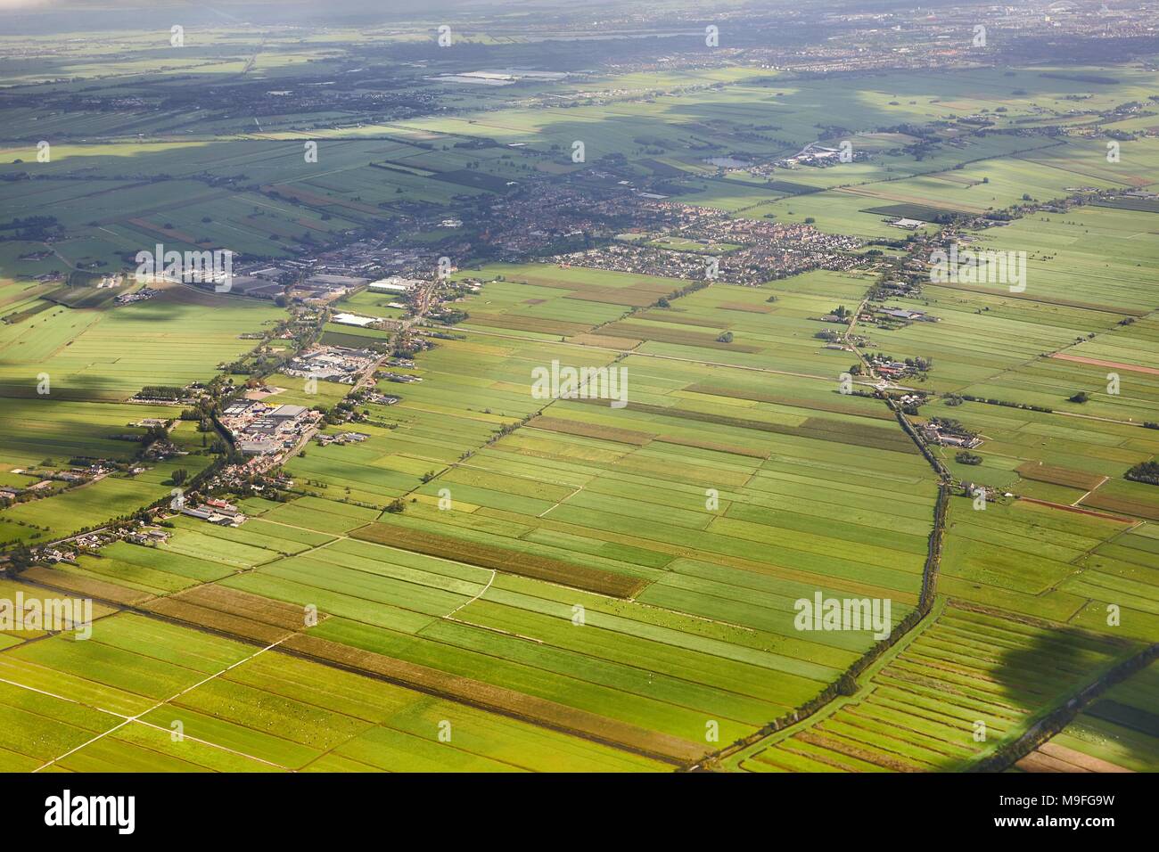 Fields of The Netherlands from above Stock Photo - Alamy