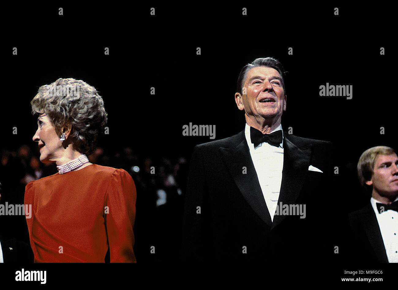 Washington, DC., USA, January 19, 1985 President Ronald Reagan and ...