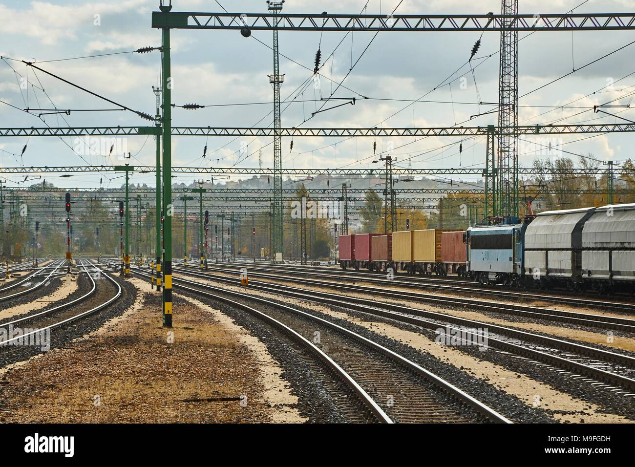 Train railway electrified tracks hi-res stock photography and images ...