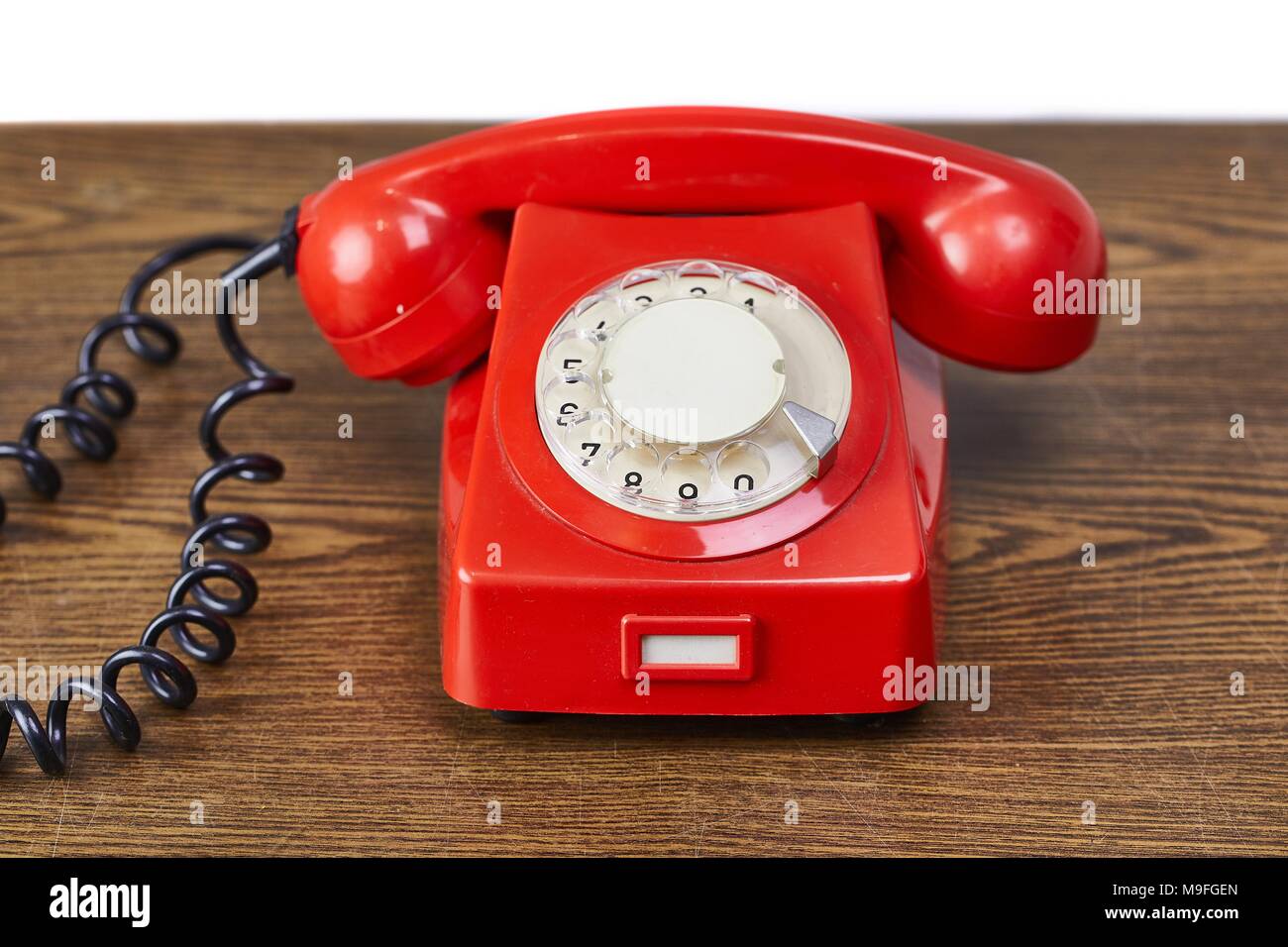 Classic dial phone Stock Photo - Alamy