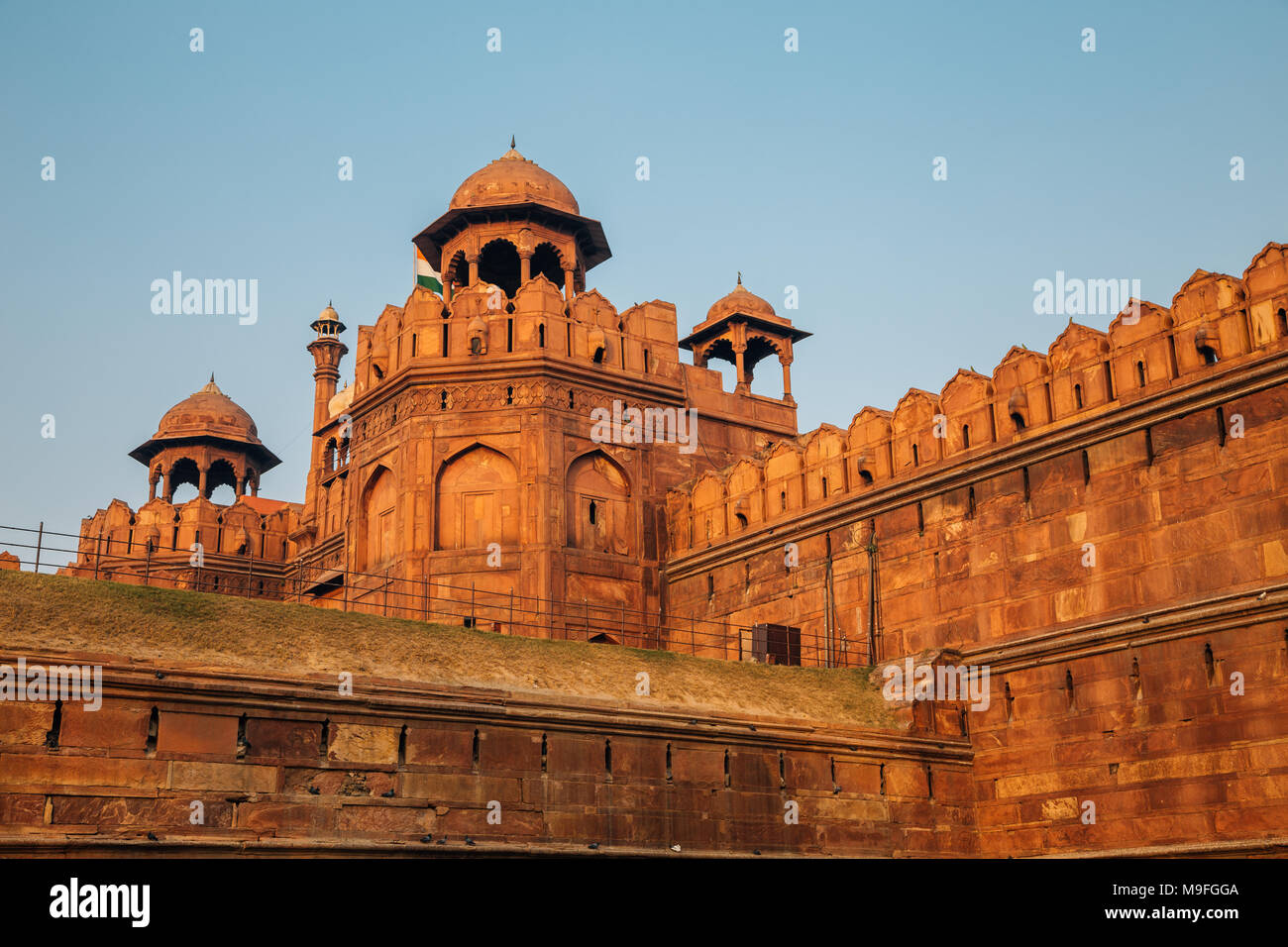 Red Fort ancient ruins in Delhi, India Stock Photo - Alamy