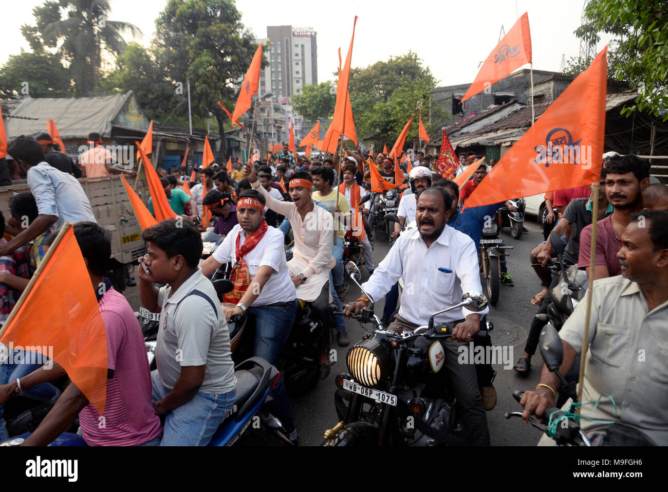 Hindusthan hindu raksha sena hi-res stock photography and images - Alamy