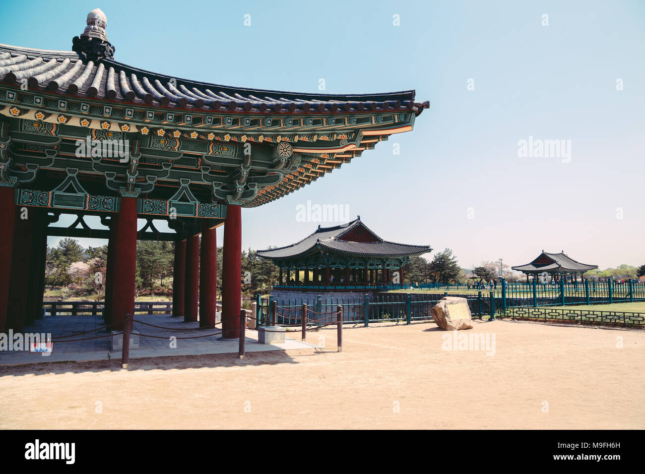 Korean heritage site Anapji Pond at Gyeongju, Korea Stock Photo - Alamy