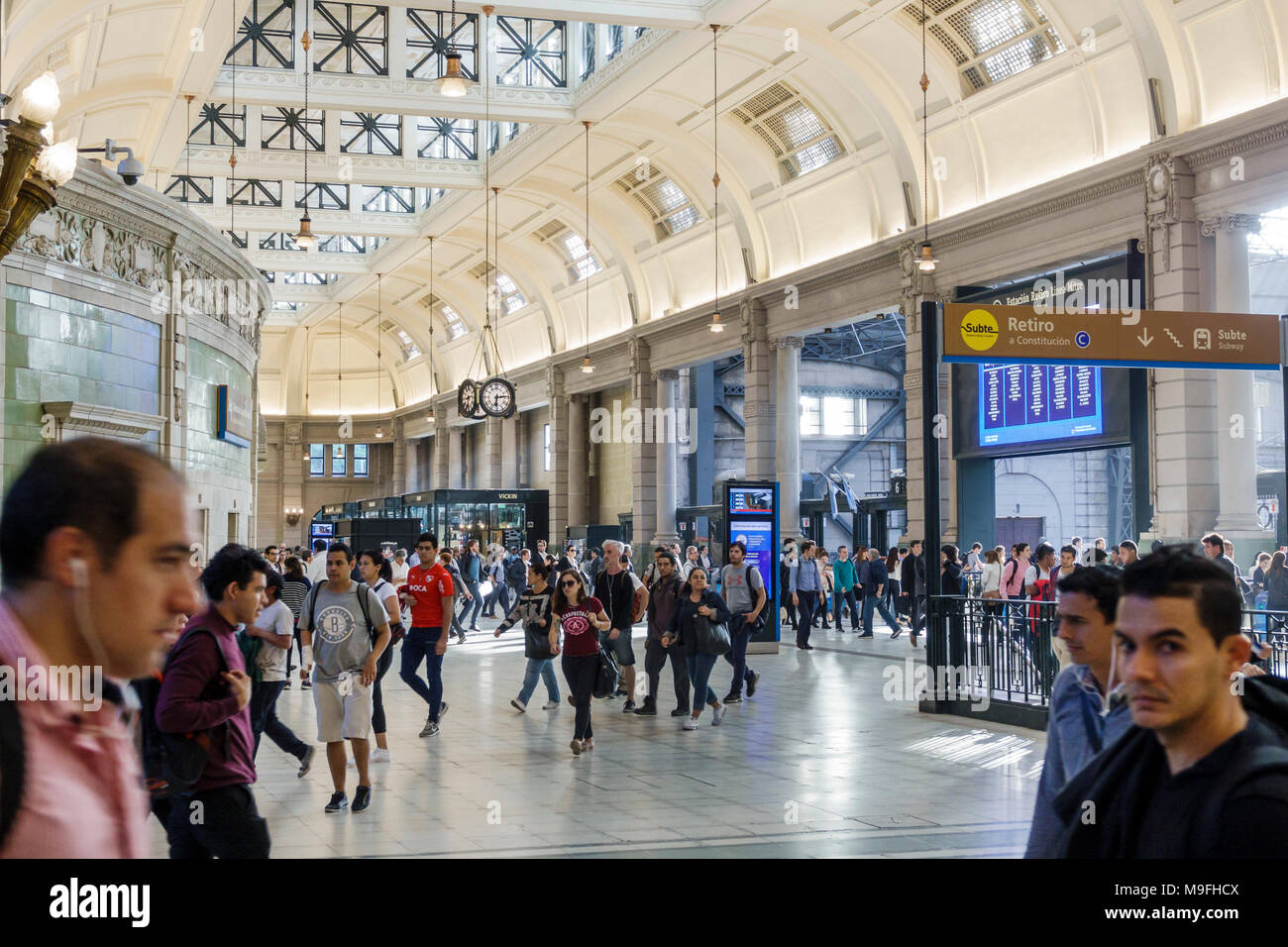 Buenos Aires Argentina,Estacion Retiro train station,grand central hall ...