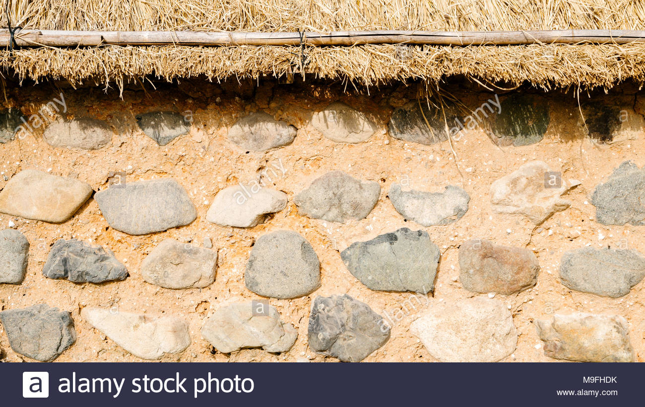 Korean Traditional Stone Wall Stock Photos & Korean Traditional Stone ...