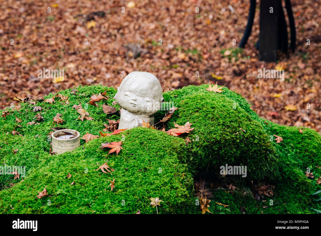 Sanzenin temple, stone statue in Ohara, Kyoto, Japan Stock Photo - Alamy