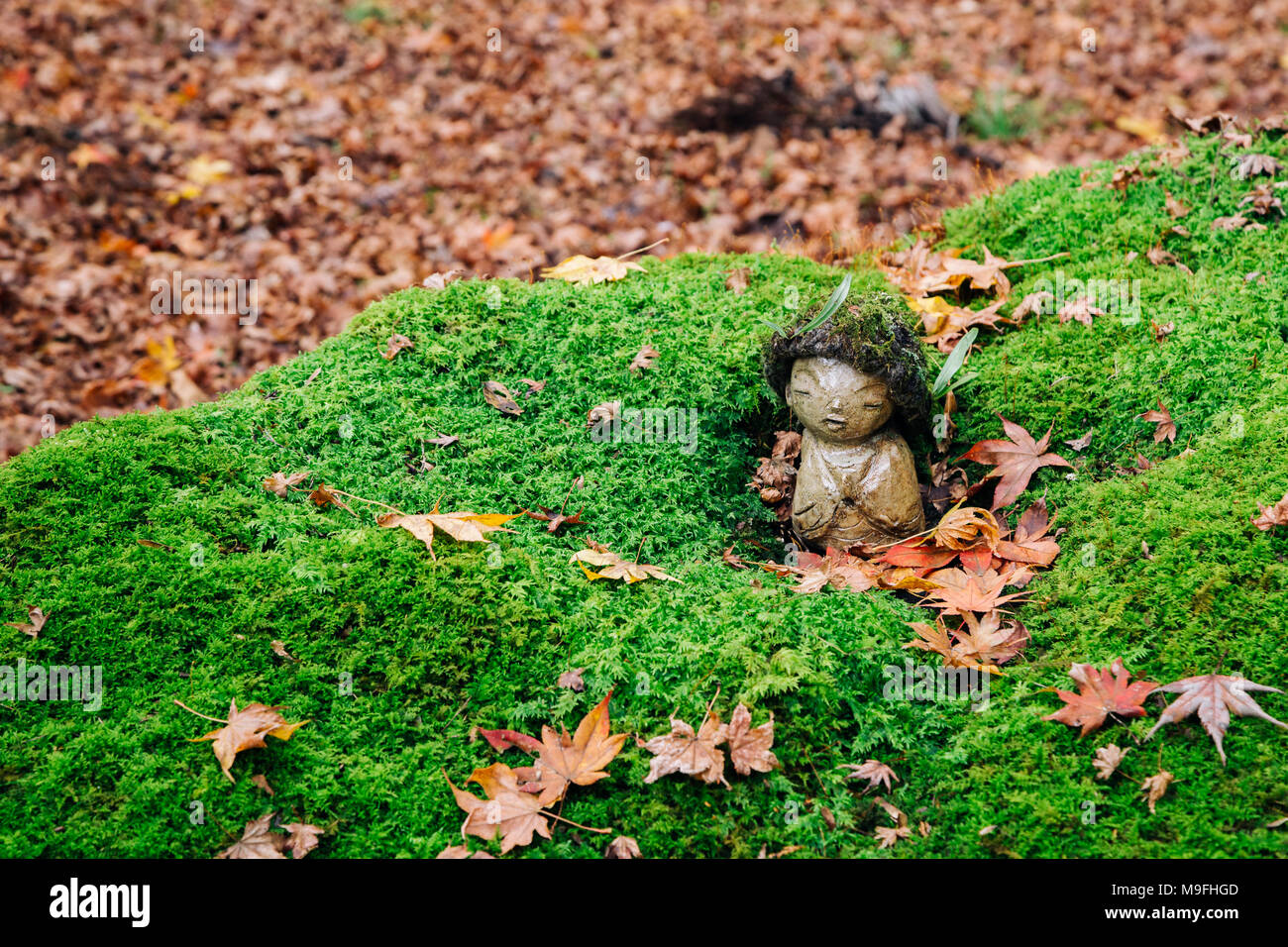 Sanzenin temple, stone statue in Ohara, Kyoto, Japan Stock Photo - Alamy