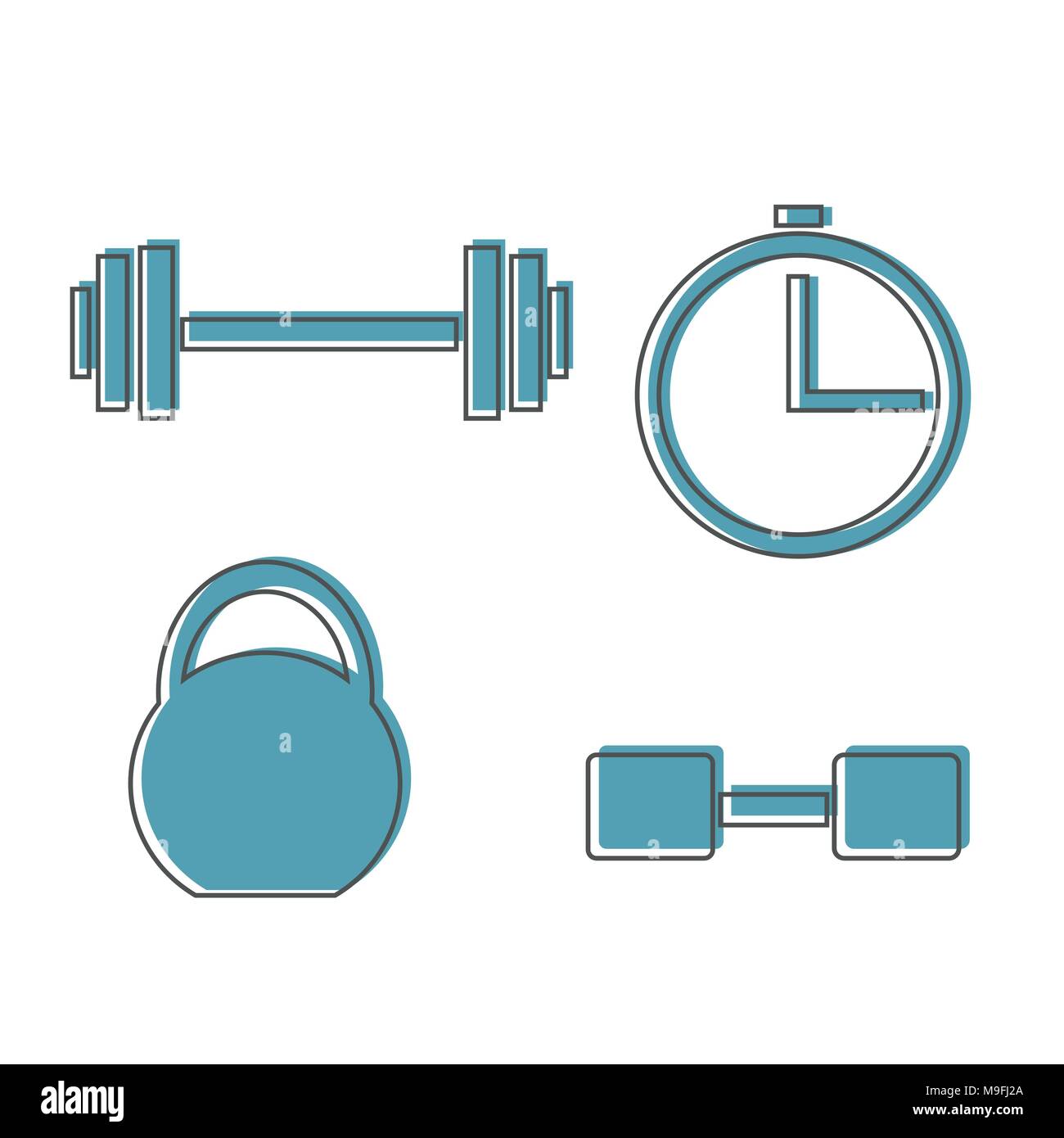 Muscleliftingicon Stock Vector Images - Alamy