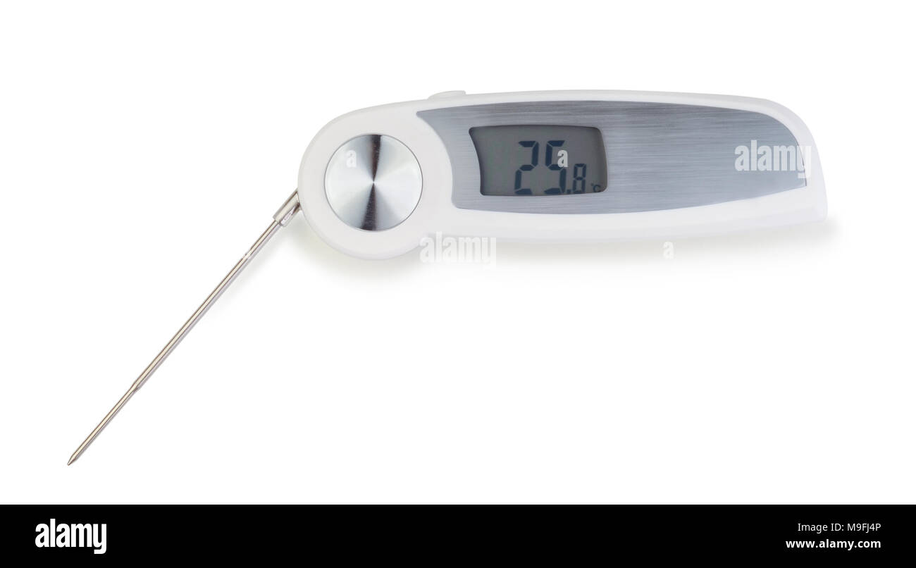 Immersion thermometer isolated on white background Stock Photo - Alamy