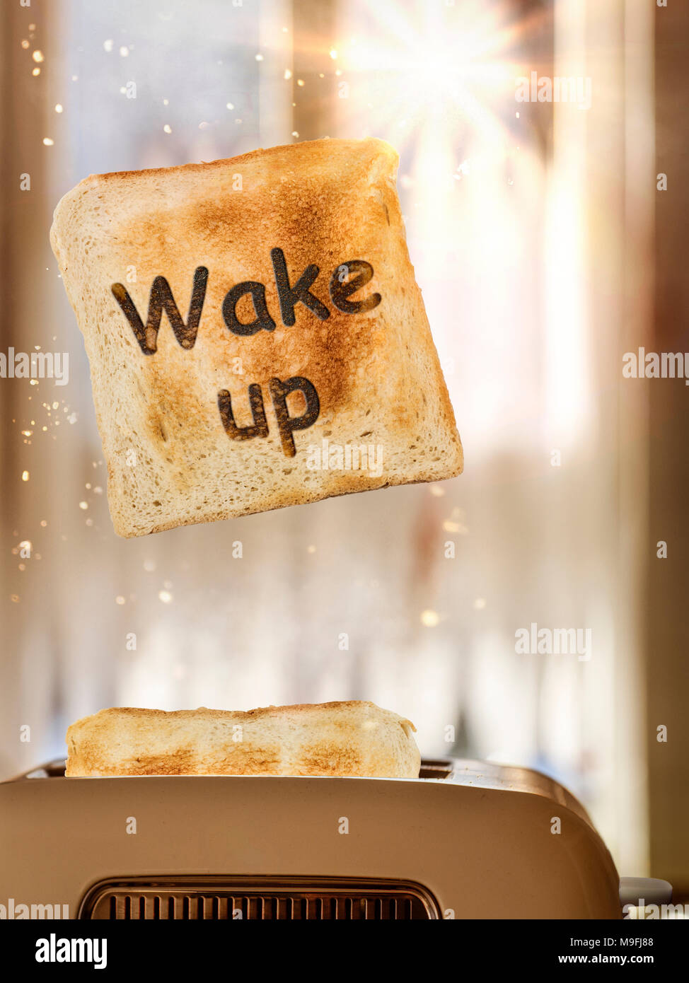 toast bread hips off the toaster Stock Photo - Alamy