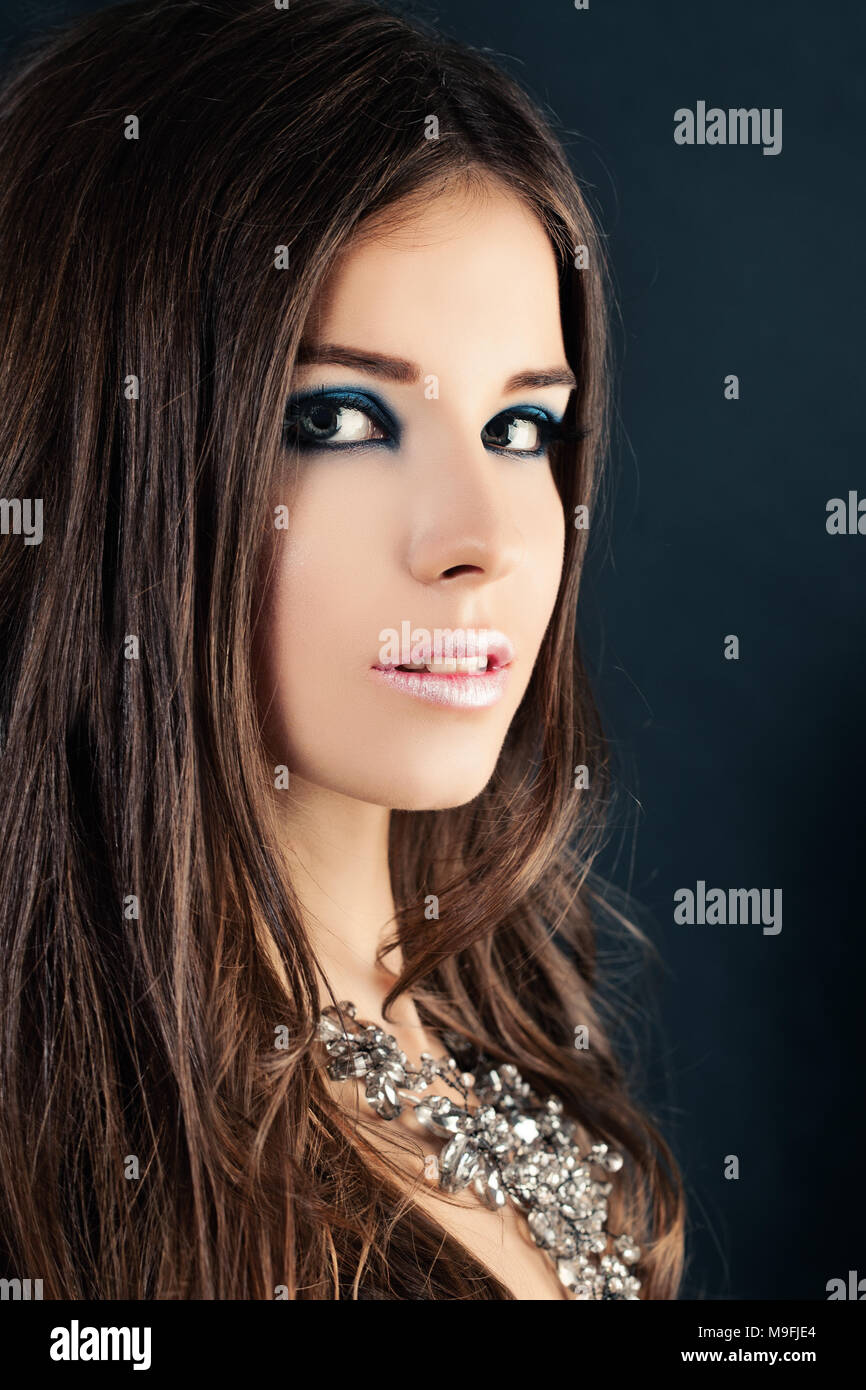 Fashion beauty face closeup hi-res stock photography and images - Alamy