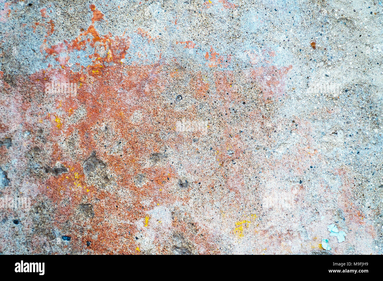 Multicolored texture on the cement wall Stock Photo - Alamy